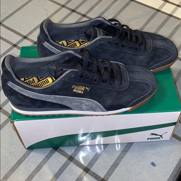 Puma | Shoes | Puma Mens Roma Blackgrey | Poshmark